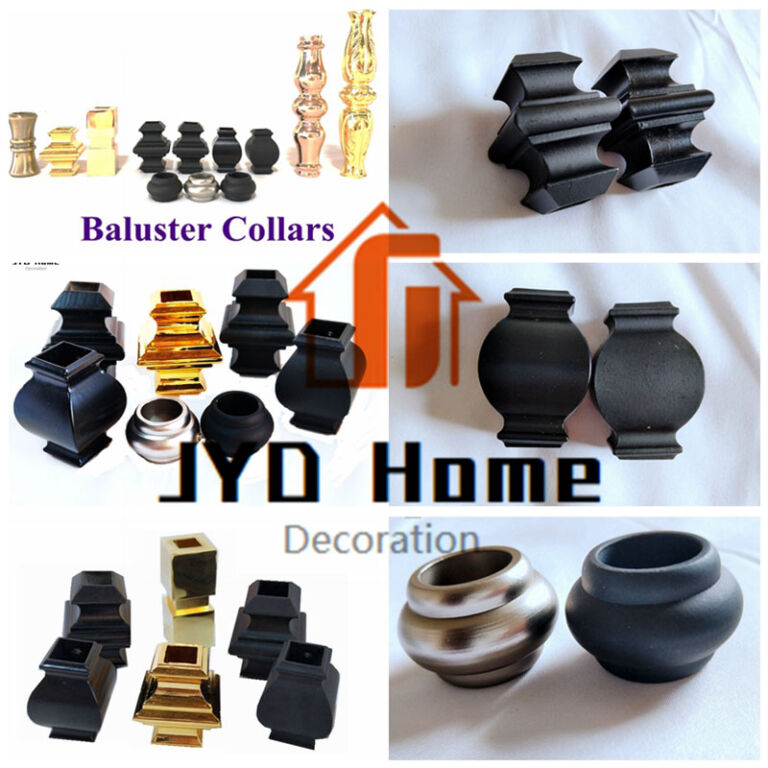 Silver Vein 1/2” Iron Baluster Knuckles Metal Stair Spindle Collars ...